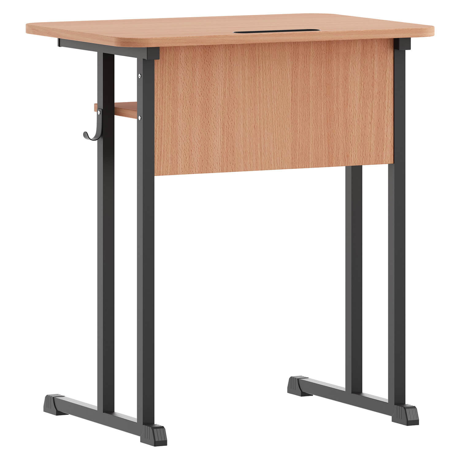 Banca scolara individuala fixa 01, Teava rotunda, Negru | mnx-1953 ...